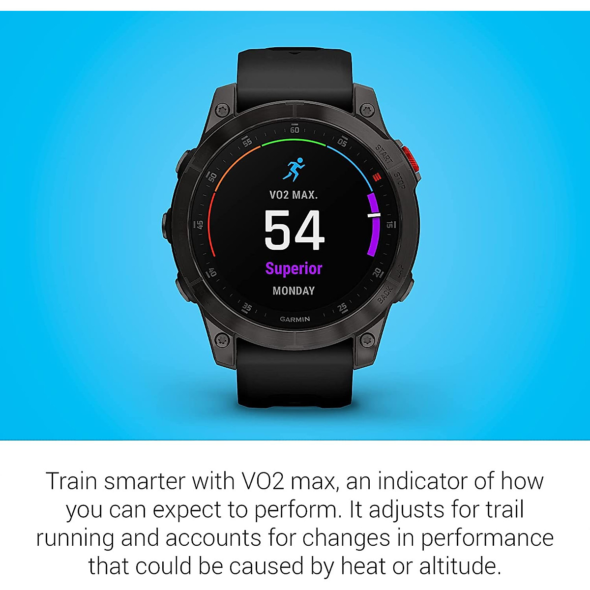 Lumintrail Garmin Epix Gen 2, Premium Active Smartwatch, Health and Wellness Features, Touchscreen AMOLED Screen, Smart Watch for Men & Women, Black Titanium, with a Wall Plug