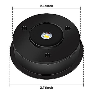 2 Pack Solar Lights Replacement Top - 7 lumens LED Solar Panel Lantern Lid Lights, Lantern ​Light Replacement, Outdoor Solar Replacement Parts, Garden Patio Decor Light up Your Space (2.76in)