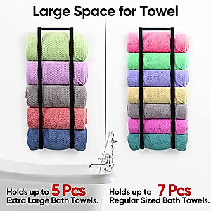 Cxshimi New Updated Towel Racks for Bathroom,Wall Mounted Towel Rack,Towel Holder Stainless Steel Rack for Bathroom Organizing of Washcloths Hand or Bath Towels,Wall Towel Storage for Bathroom