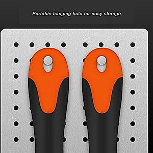 Car Gasket Scraper 13mm Head Width Auto Gasket Scraper Chrome Alloy Steel ABS Material Hanging Hole 2 Color Handle Maintenance with Sludge Removal for Car Cylinders