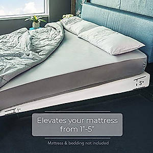 Avana Mattress Elevator - 5-Inch Size - Gentle Incline Under Mattress Support, 5", Queen