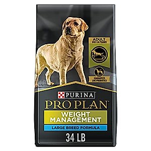 Purina Pro Plan Large Breed Weight Management Dog Food, Chicken & Rice Formula - 34 lb. Bag
