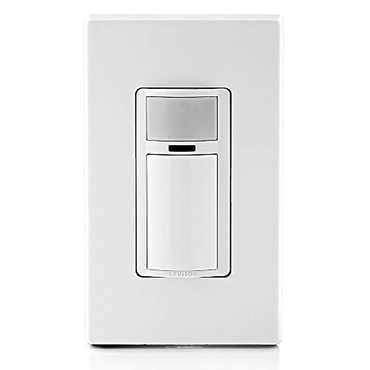 Leviton DOS05-1LZ Decora Motion Sensor In-Wall Switch, Auto-On, 5A, Single Pole or 3-Way, White/Ivory/Light Almond