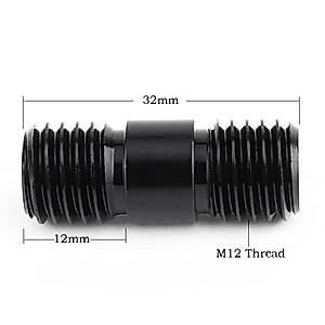 NICEYRIG M12 Thread 15mm Rod Rail Extension Connector and Rod End Stopper Screw Applicable for Standard 15mm Rod Support DSLR Rig Rail Block - 460