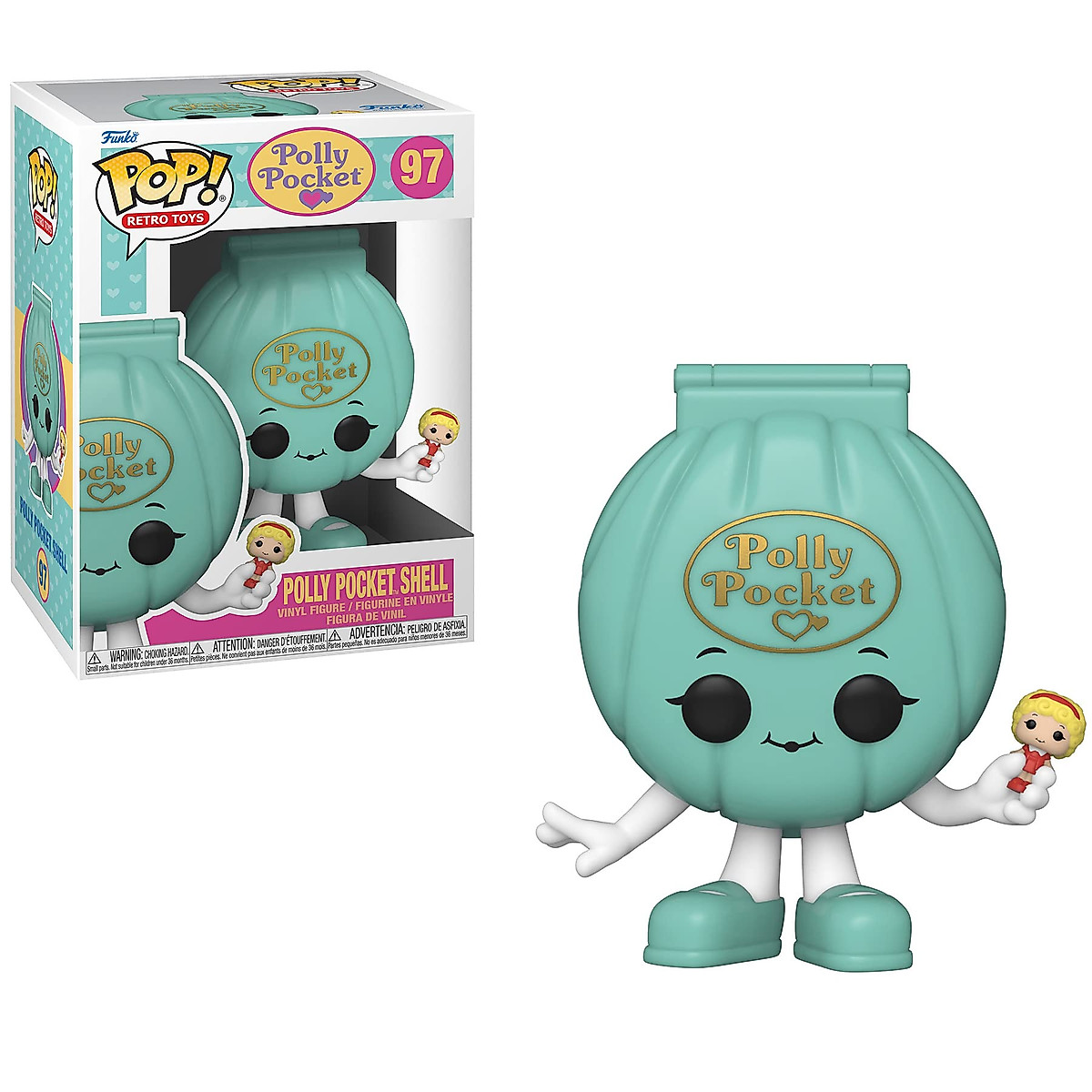 Funko POP! Games Bundle Collectors Set - Barrel of Monkey's, Play-Doh, Lite-Brite, Polly Pocket, and Trouble