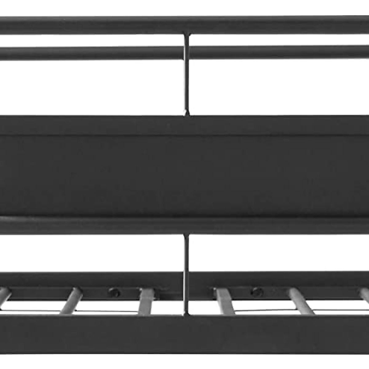 Ninowokc Latest Upgraded & Stronger Metal Queen Bunk Bed, Thicken Heavy Duty Steel Bunk Queen Bed Frame with Guardrails & Ladder for Kids Adults Teens Boys Girls, Easy to Assemble (Queen Over Queen)