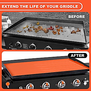 Silicone Griddle Mat for Blackstone 36 Inch Griddle, Heavy Duty Food Grade Silicone Mat, Protect Griddle from Rodents, Insects, Debris, and Rust, All Season Cooking Protective Cover