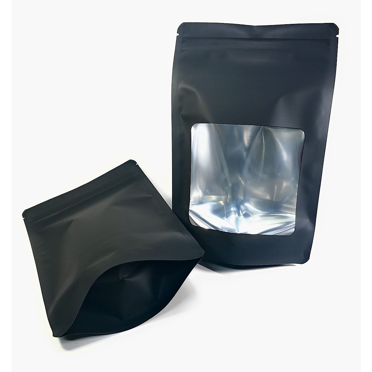 50 Pack Resealable Mylar 4 Mil Thick Smell Proof Bags 6” x 9” x 3” Stand Up Zip Seal Foil Pouch. Ultra-Clear Window Not Frosted. Food Grade. Travel, Storage and Display ROYPACK