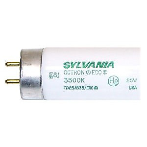 FO25/835/ECO Sylvania 22139 25 Watt T8 Fluorescent G13 Base 3500K