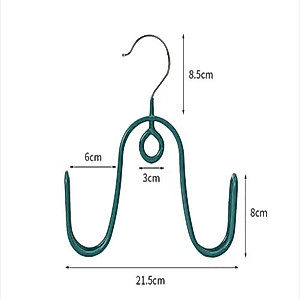 Breninabc 8pcs Shoes Hanging Drying Rack Space Saving Shoes Hangers,Double Hook Hanging Shoe Organizers,for Home Kitchen Storage Organization,Pink,8piece