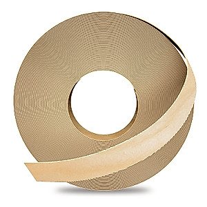 GSCIT Club Birch Edge Banding, 3/4 inch x 25ft roll of Veneer Wood Edge Banding Pre-glued Flexible, Real Wood Tape for Cabinet Repair & Furniture Restoration
