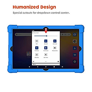 MB1001 Tablet Case, Transwon Kids Case for Moderness 10.1 MDN10013/ Smart Life Within Reach Tablet Case/for Okaysea Velorim HAPPYBE ANYLAKE Freeski OLEXEX Bestski CZZ Tablet Case 10.1 - Blue
