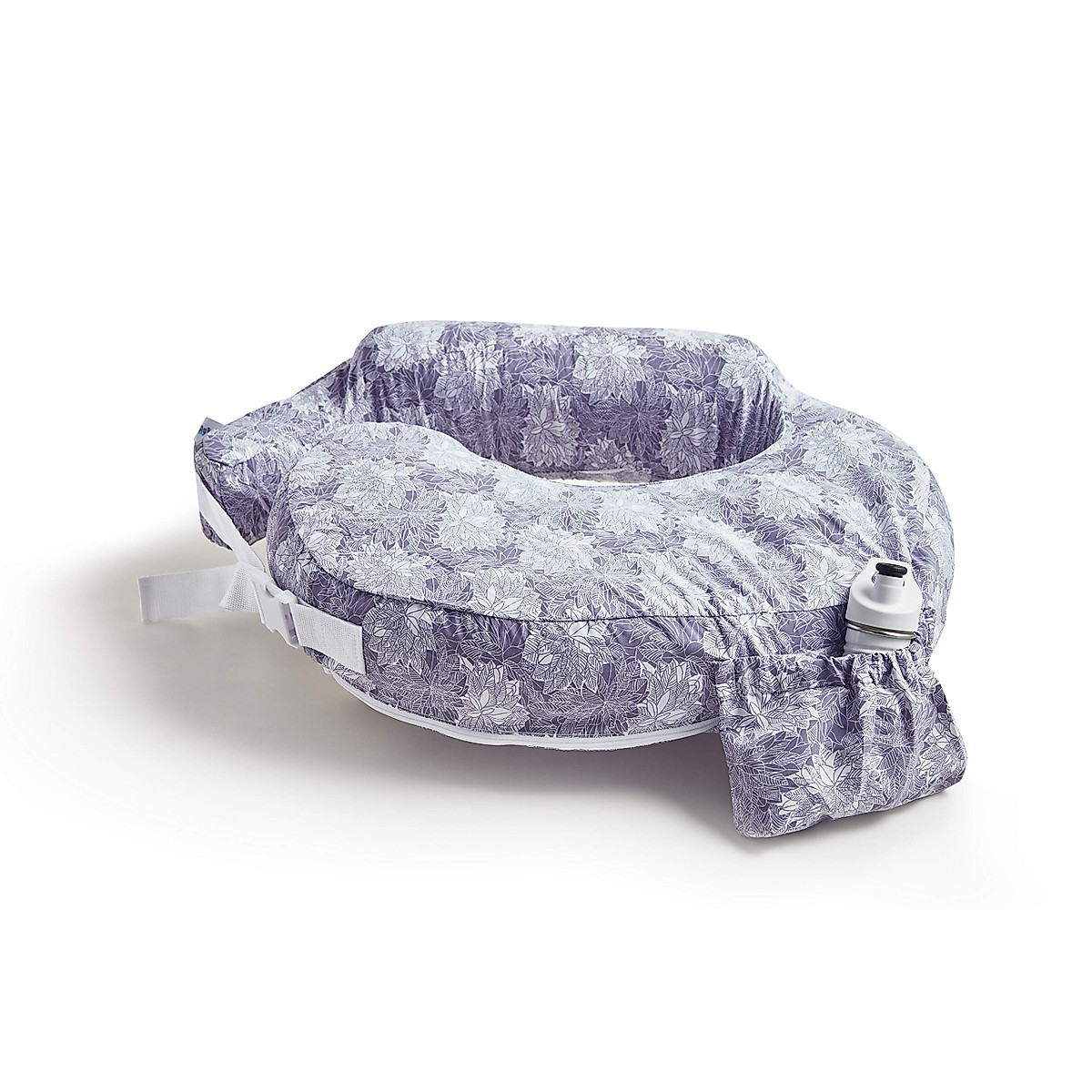 My Brest Friend Inflatable Travel Nursing Pillow For Breastfeeding, Bottlefeeding & Posture Support with Slipcover, Flowers