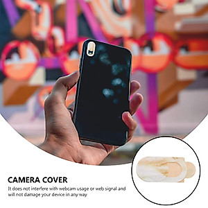 Mobestech 10Pcs Laptop Camera Cover Marble Pattern Slide Laptop Webcam Cover Slide Web Cam Privacy Cover Camera Sticker for Laptop, PC, and More Accessories