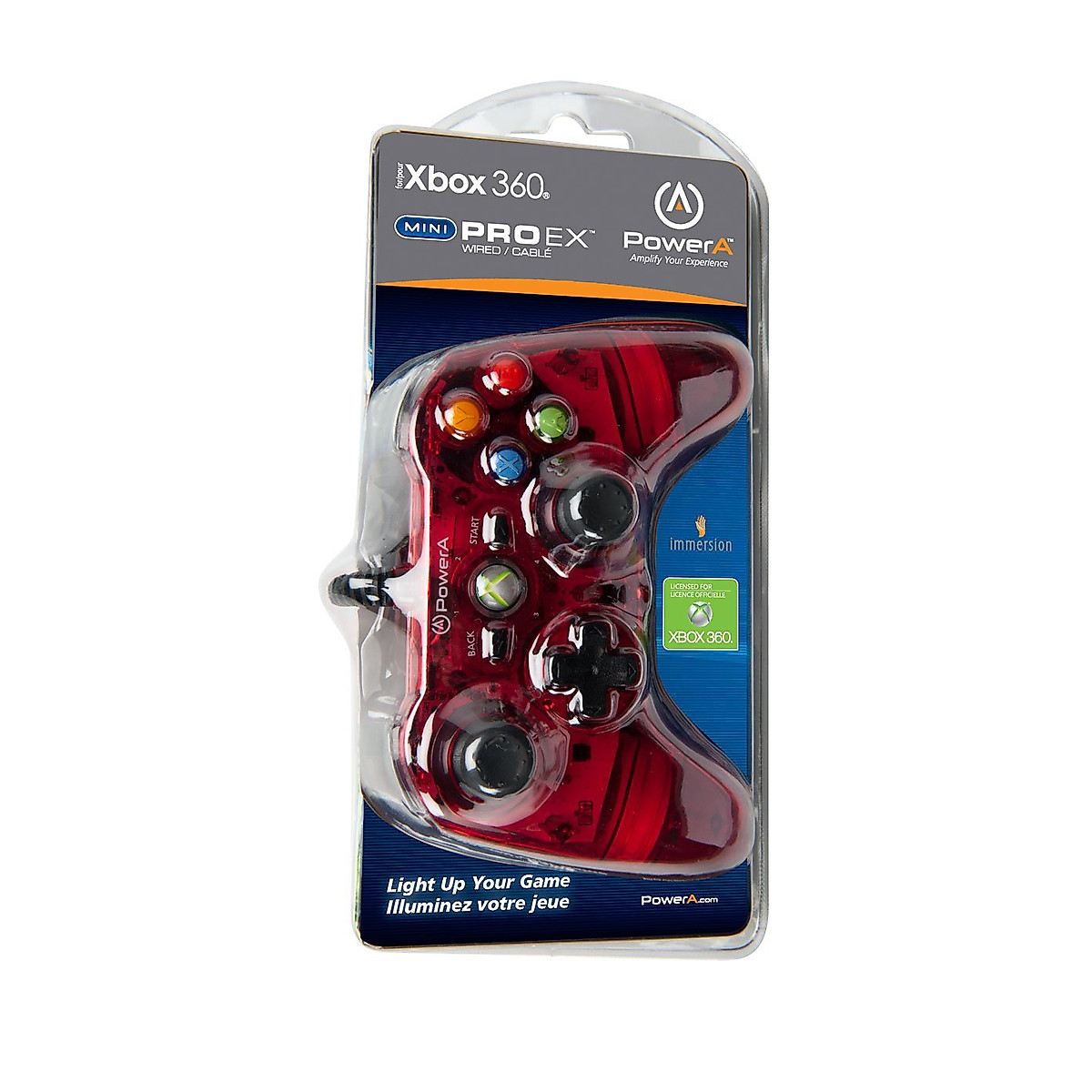 PowerA Mini Pro EX Wired Controller for Xbox 360 - Red