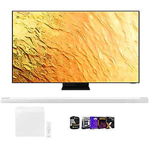 SAMSUNG QN65QN800B 65 Inch QN800B Neo QLED 8K Smart TV Bundle HW-S801B 3.1.2ch Soundbar, Audio Entertainment Essentials Bundle & 2 YR CPS Enhanced Protection Pack