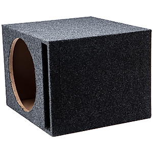 American Sound Connection Car Audio Single 12" Vented Subwoofer Stereo Sub Box Ported Enclosure 5/8" MDF