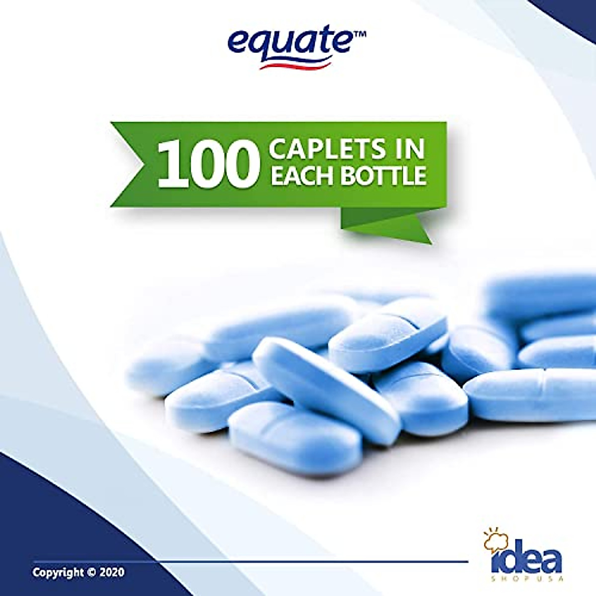 Equate Nighttime Sleep Aid Diphenhydramine HCl Caplets, 25 mg, 100 Ct Bundle with Exclusive "Have a Great Sleep" - Better Idea Guide (2 Items)