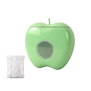 Fresh Keeping Bag Storage Box Wall-Mounted Disposable Cling Film Cover, with 100Pcs Cling Bag, Large Capacity Space-saving Dustproof Apple Shape Food Cover