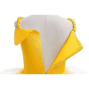 Dressy Daisy Girls' Princess Costume Fancy Dresses up Halloween Party Size 6-8 Gold