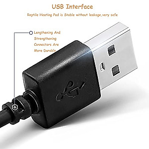 Small Reptile Heating Pad,6x3 inch USB Reptile Heat Pad with 3 Level Adjustable Function USB Heating Pad Pet Dog Heating Pad Terrarium Heat Mat for Lizards,Tortoise,Pets Seedling Small Animals