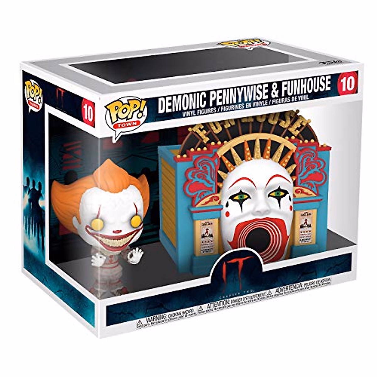 Funko Pop! Town: It 2 - Demonic Pennywise with Funhouse, Multicolor