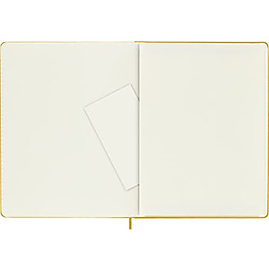 Moleskine Classic Notebook, Hard Cover, XL (7.5" x 9.5") Ruled/Lined, Hay Yellow (Silk), 192 Pages