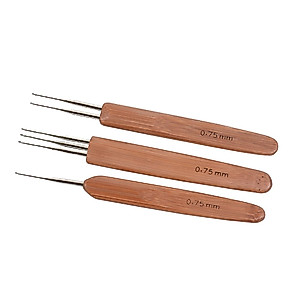 3pcs/Set Dreadlock Crochet Hook for Hair Dreadlock Needle Tool for Braid Craft Dread Locks Crochet Needles 0.75mm (1 Hook 2 Hooks 3 Hooks)