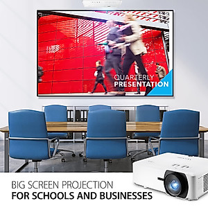 ViewSonic LS920WU 6000 Lumens WUXGA Laser Projector for 300 Inch screen, Dual HDMI, 4K HDR/HLG Support, 1.6x Optical Zoom for Business and Education