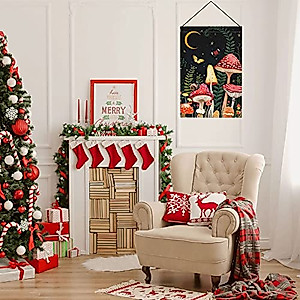 Mushroom Garden Flag 12x18 inch Double Sided Mushroom Decor Yard Flag for Outside Farmhouse Porch Decorations