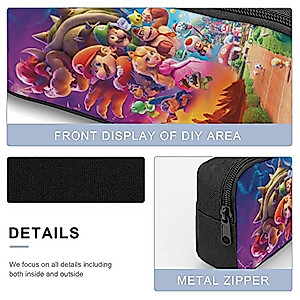 YUABVOP Fashion Cartoon Backpack Set Game Backpacks with Pencil Case And Lunch Bag Lunch Box For Kids Lightweight Travel Casual Daypack School Supplies