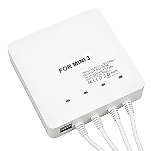 Drone Battery Charger, 8.5V 2.0A Output Portable 2 Modes Plastic Casing Safe Drone Battery Charging Hub for Mini 3 Pro (US Plug)