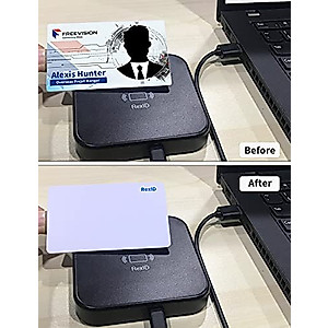 RexID Decoder RFID Reader Writer Proximity Encoder Platform 125kHz Card Copier Key Duplicator Machine Smart Programmer Kit ，5pcs Blank Clamshell Cards + 5pcs Blank ISO Cards + 5pcs Blank Disc Tag