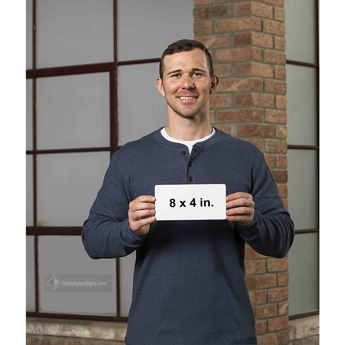 ComplianceSigns.com Utility Room Braille Sign, ADA-Compliant Braille and Raised Letters, 8x4 inch Black Acrylic with Adhesive Mounting Strips