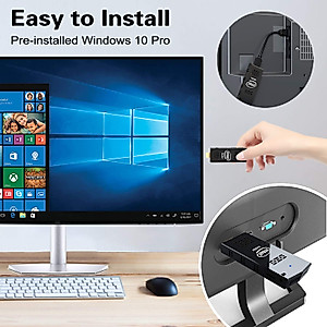 AKLWY Intel Compute Stick Mini PC Stick 8GB RAM 128GB ROM with Intel Atom Z8350 & Windows 10 Pro Support Auto-On After Power Failure,Support 4K HD,Dual Band WiFi 2.4G/5G, BT 4.2