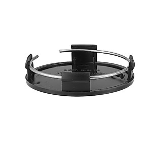 X AUTOHAUX 4 Pcs Universal 65mm Dia 4 Clips Wheel Tyre Center Hub Caps Cover Black for Auto Vehicle