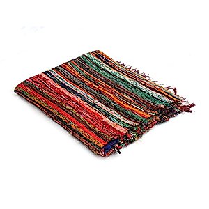Braided Chindi Rug, Rag Rug, Area Rug, Carpet Rug, Runner Rug 3x5 Foot, 4x6 Foot, 5x7 Foot, Living Room Rug (3x5 Foot)