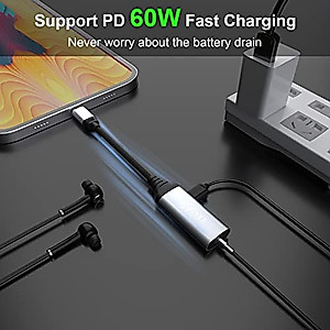FIBBR USB C to 3.5mm Jack and Charger Adapter with PD 60W Fast Charging, 2 in 1 Type C to 3.5 Headphone Aux Audio Adapter Compatible with Galaxy A33 S22 S21 S20 Note20 10 OnePlus 9R Pixel 6 and More