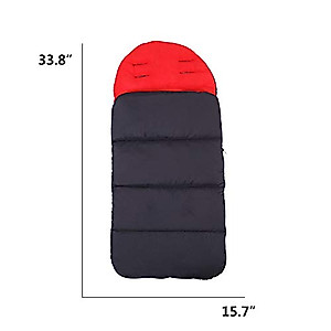 Topwon Universal Stroller Sleeping Bag/Toddler Sleeping Bag/B aby Footmuff Warmer for Stroller Waterproof, Windproof (Red)