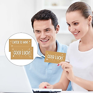 300 Pcs Classic Enter to Win Raffle Tickets Cards 3.5 x 2 Inch Entry Form Ticket Cards for Contest, Auction, Raffles, Ballot Box with Space for Name, Email Address Phone Number Fields (300)