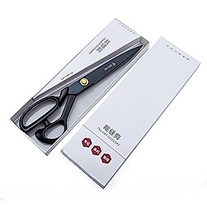 SMITH CHU Sewing Scissors-Heavy Duty Tailor Scissors Shears for Fabric,Leather,Raw Materials,Dressingmaking,Altering-Professional Upholstery Shears for Dressmakers Students Office Crafting (12 inch)