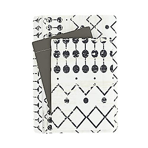 Merit Linens Pattern and Pinch Pleat Queen Duvet Cover Set | Soft, Light Weight, and Breathable 3 Piece Gray Duvet Set | Zipper Closure, Corner Ties, 2 Matching Shams