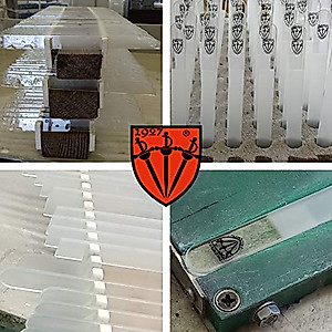 3 Swords Germany - Brand Quality Glass Nail File Set, 3 Pieces, Perfect for Natural Fake Gel Artificial Acrylic fingernail, incl. Black Plastic case