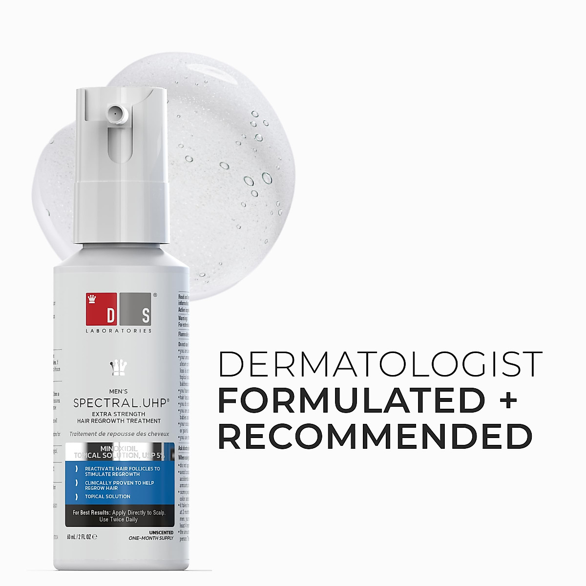 Spectral.UHP | Extra Strength Hair Growth Treatment with Minoxidil 5% (3 Month Supply)