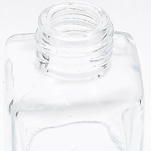 HEMOTON 10Pcs Mini Salt and Pepper Shakers Tiny Cube Shape Pepper Shakers Glass Shaker Bottle Condiment Storage Jar for Storing Pepper, Sugar for Wedding Table Party