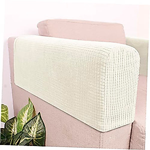 VILLCASE 2pcs green accessories electric recliner chair arm rest pads for office chairs Spandex Arm Covers furniture covers chairs armrest covers arm guard Elastic sleeve arm cuff pet set