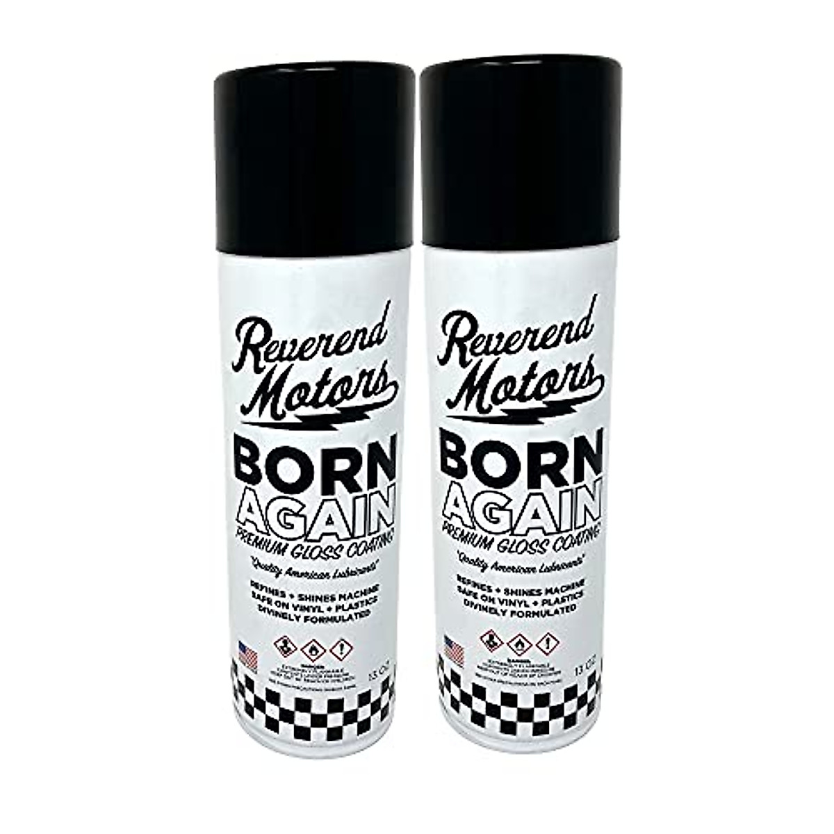 Quick Detailer Spray | Shine and Protectant Spray | Mud Defender Spray | Safe on Plastic, Vinyl, Rubber Shine | "Born Again" Premium Gloss Coating |13 oz Made in the USA (2 Pack)