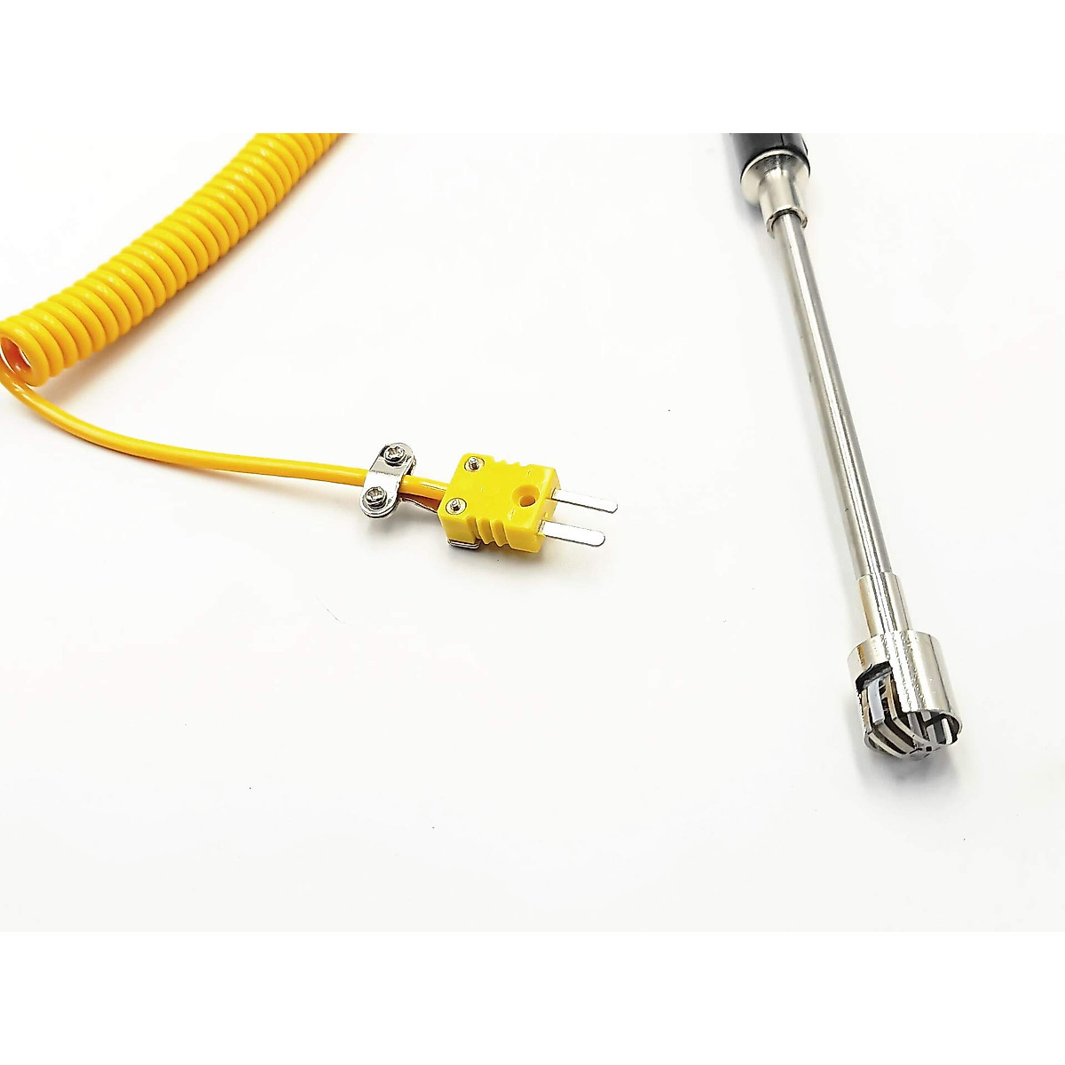 LUOYIMAO NR-81532B -50 to 500deg/C K Type Handheld Surface Thermocouple Probe for Measuring The Surface Temperature of Flat Glass Ware, Aluminum Manufacturing