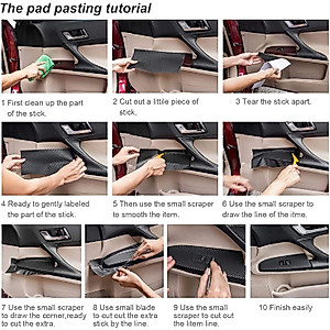 Car Vinyl Wrap,Carbon Fiber Vinyl Wrap Black for Cars,Automotive Vinyl Wraps,Vinilo para Autos with Plastic Scraper 13ft x 1ft for Motorcycles,Laptops,Mobile Phones,PC Cases