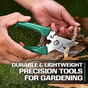 Garden Tool Set 5pcs - Gardening Hand Tools - Garden Kit, Tool Box Set for Yard or Indoor Gardening - Small Garden Planting Tools - Garden Essentials - Gift for Garden Lovers